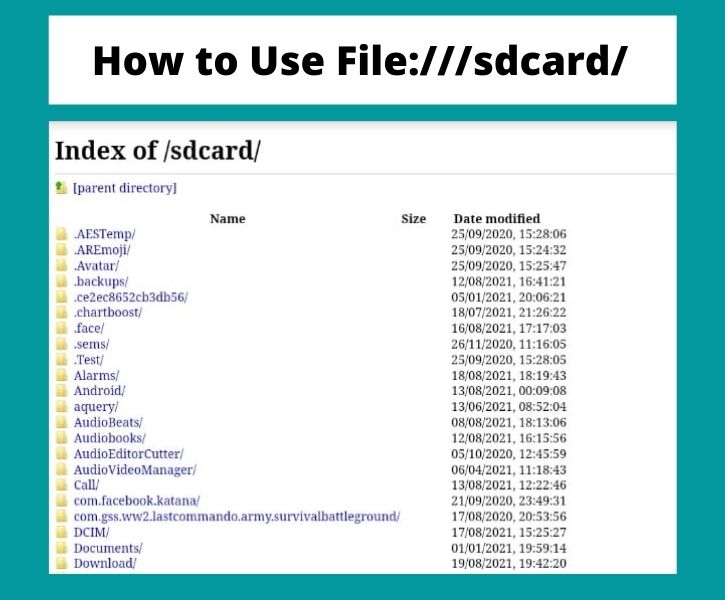 How To Use File sdcard To View Files On Android Fast And Easy